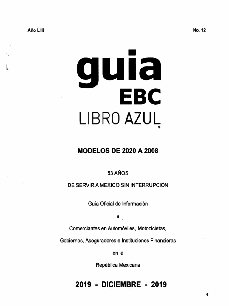 Libro Azul Diciembre20191210 | PDF | Tecnología de vehículos | Vehículo ...