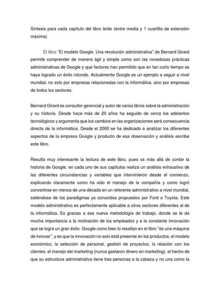 Modelo de Google | PDF | Marketing | Innovación