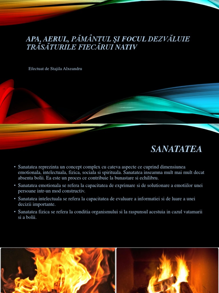 Apa, Aerul, Pământul Şi Focul Dezvăluie | PDF