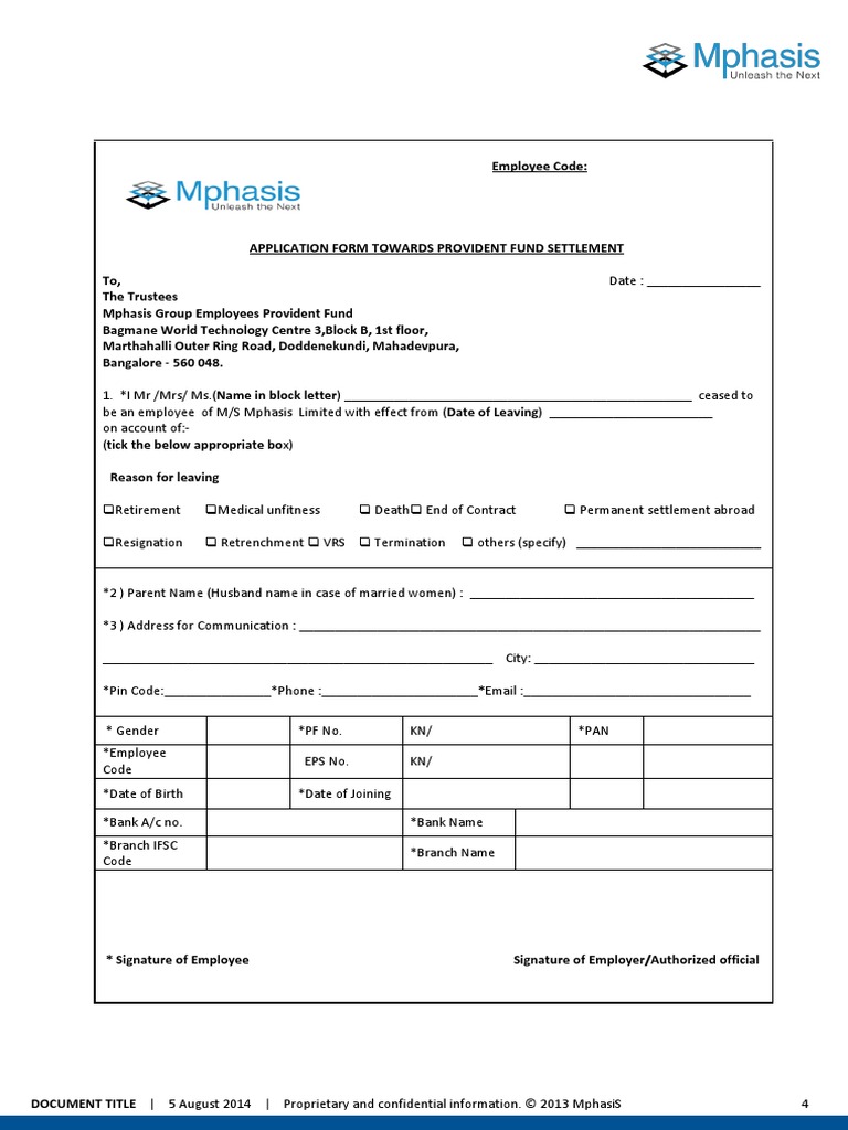 PF Withdrawal Application (Trust Form) | PDF | Cheque | Pension