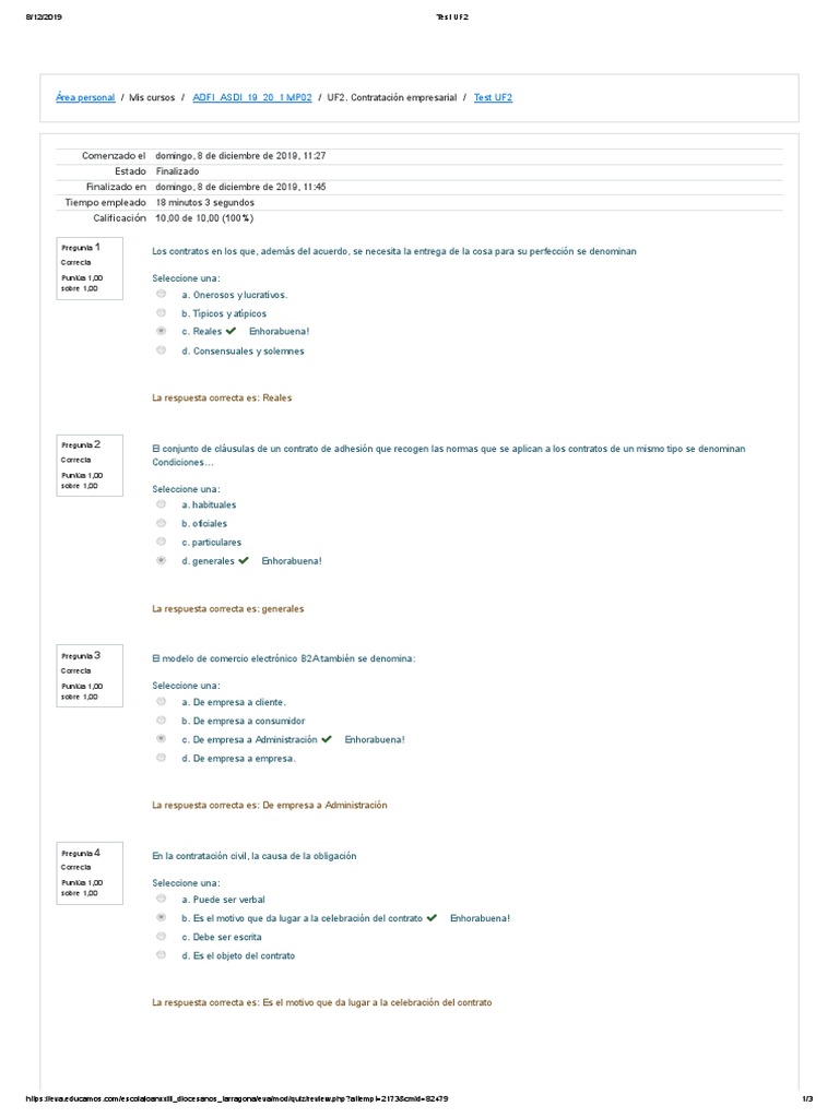 Test UF2 Mp2 | PDF | Derecho civil (sistema legal) | Derecho privado