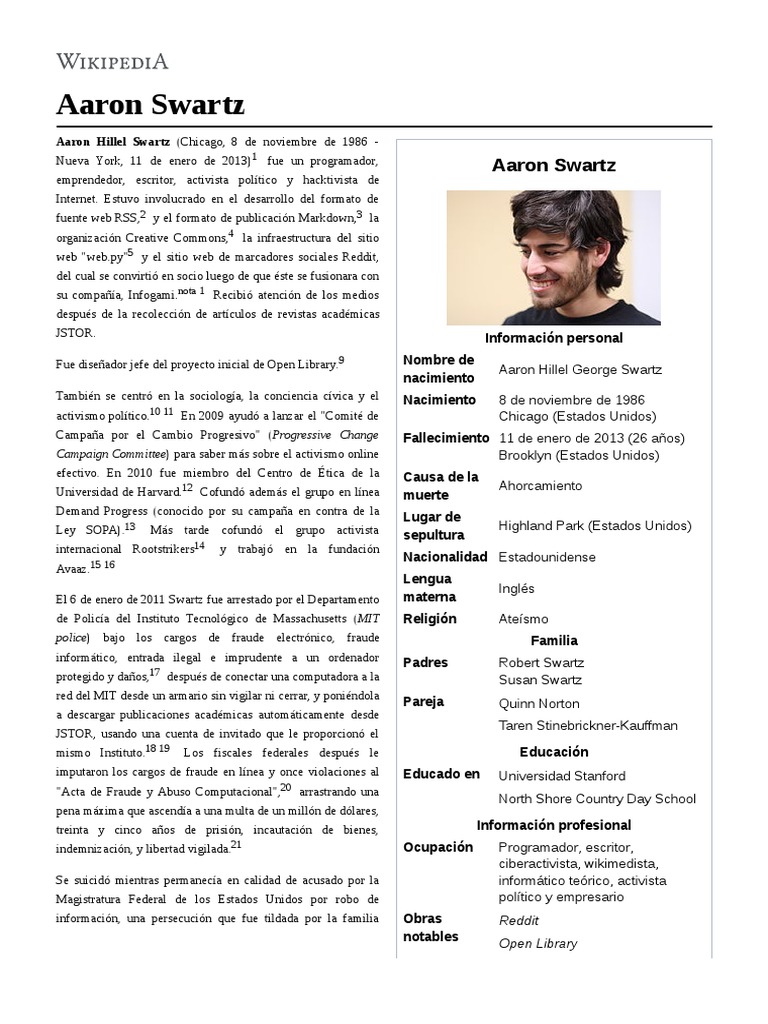 Aaron Swartz | PDF | Internet | Software
