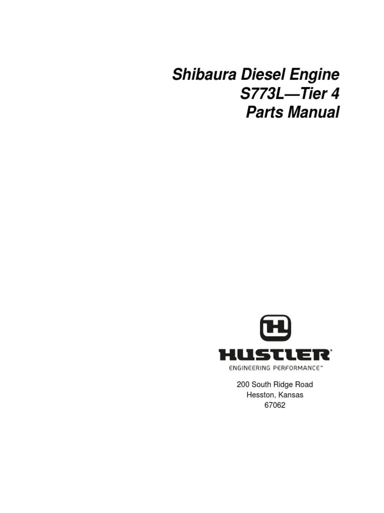 Shibaura Diesel Engine S773L - Tier4 XX | PDF | Propulsion | Mechanical ...