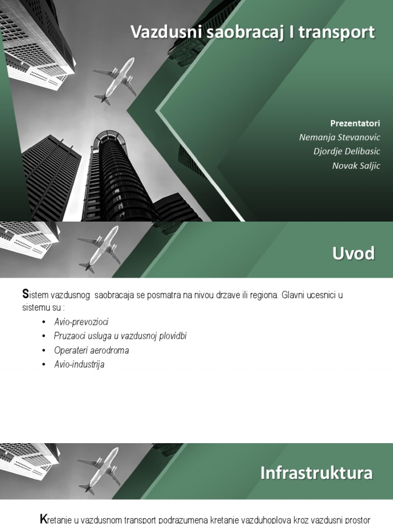 Uvod U Vazdusni Saobracaj I Transport | PDF
