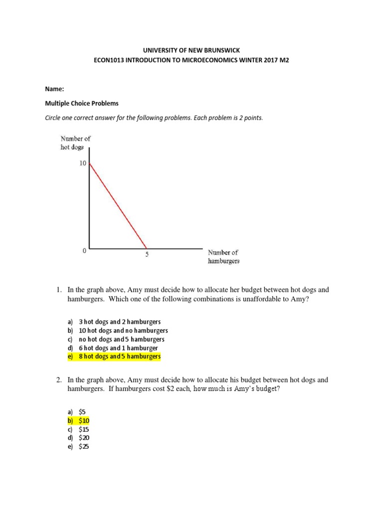 Practice Midterm 2 | PDF | Marginal Cost | Market Power