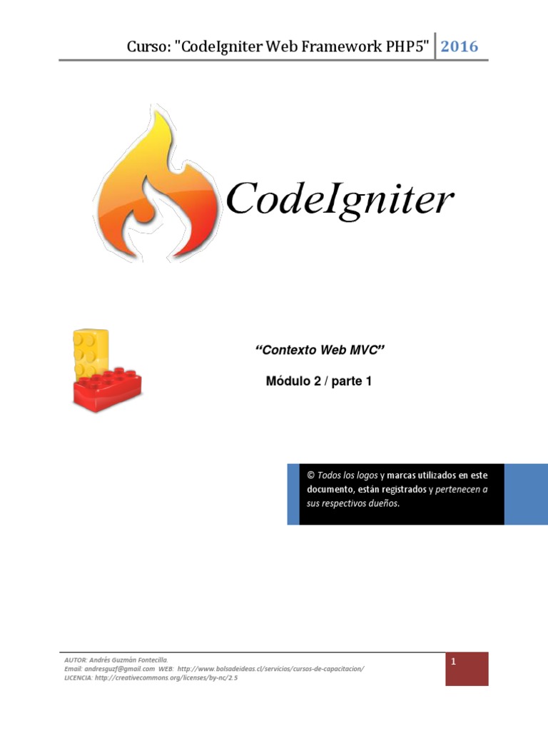 2 1 CodeIgniter Contexto MVC | PDF | Marco de software | Php
