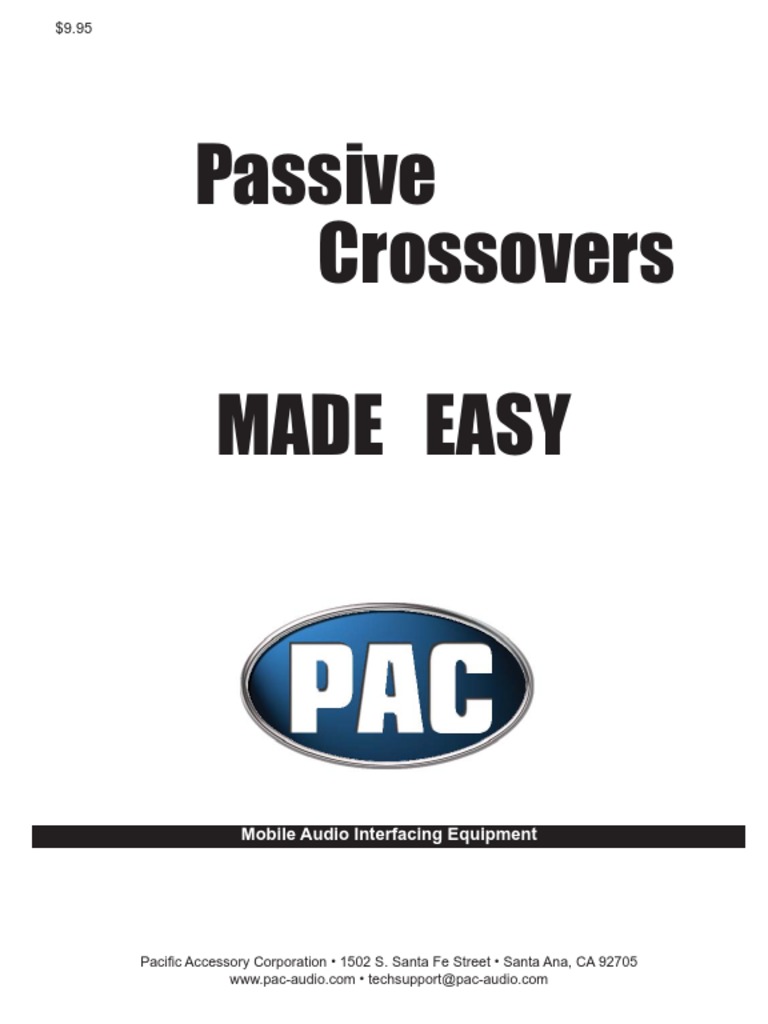 Crossover Book Online | PDF | Loudspeaker | Inductor