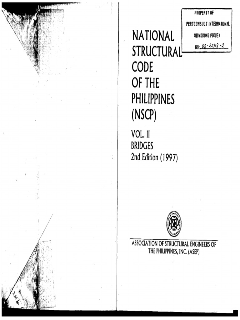 National Structural Code of The NSCP Volume II Bridges 2nd Edition PDF ...
