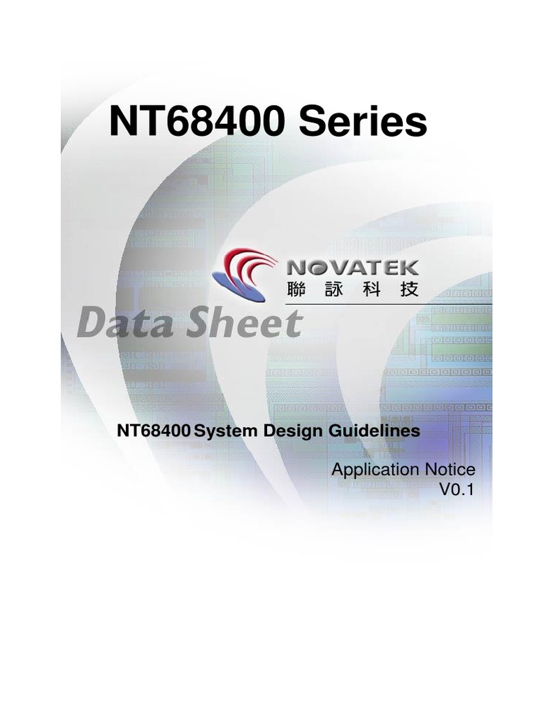 NT68400 System Design Guidelines | PDF | Printed Circuit Board | Hdmi