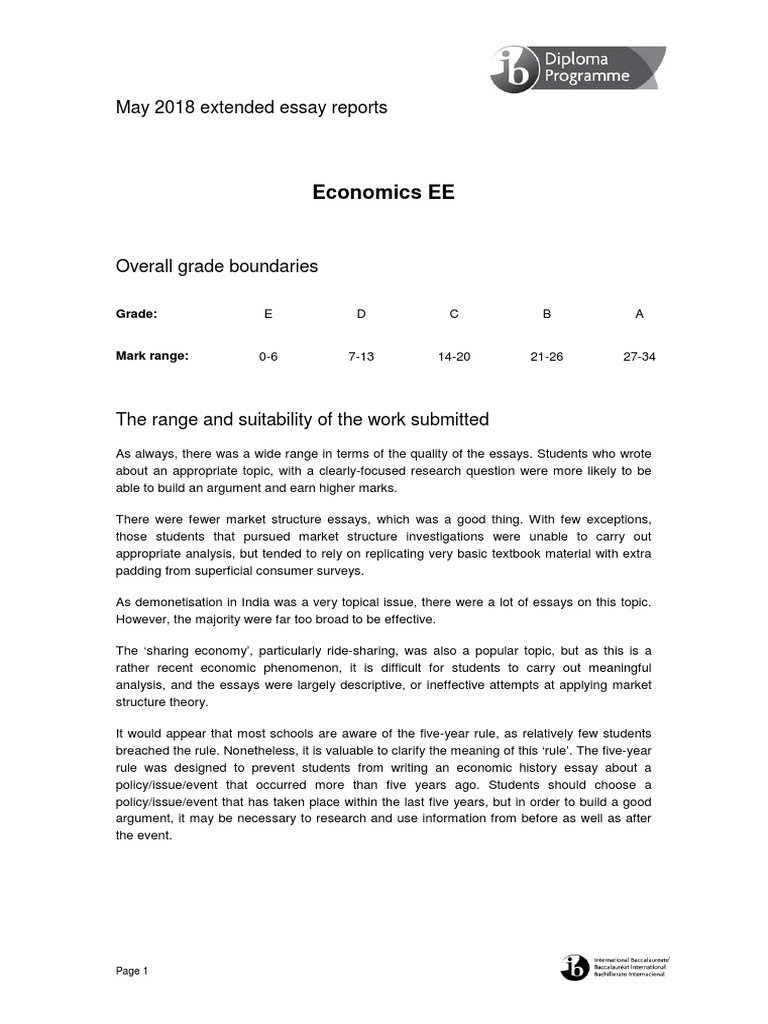 EE Economics Report | PDF | Essays | Economics