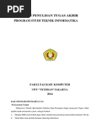 Template Tugas Akhir UNEJ | PDF