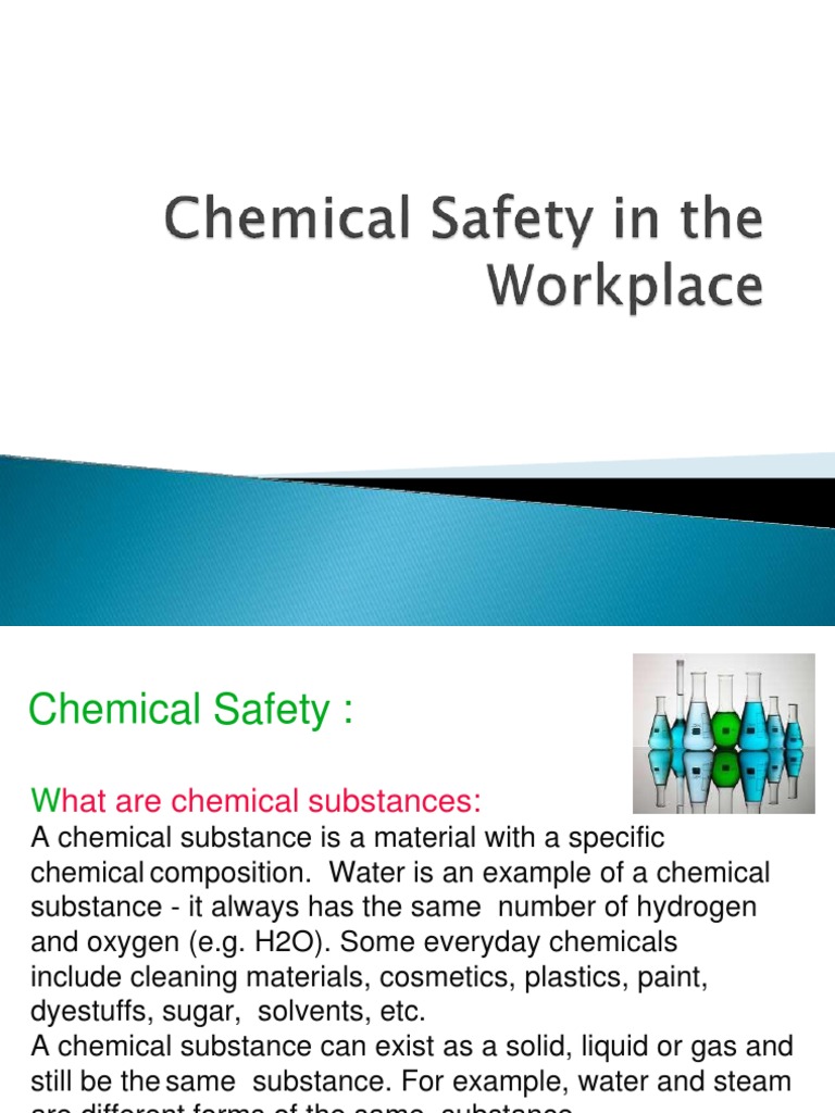 Chemicals Safety Presentation | PDF | Personal Protective Equipment ...
