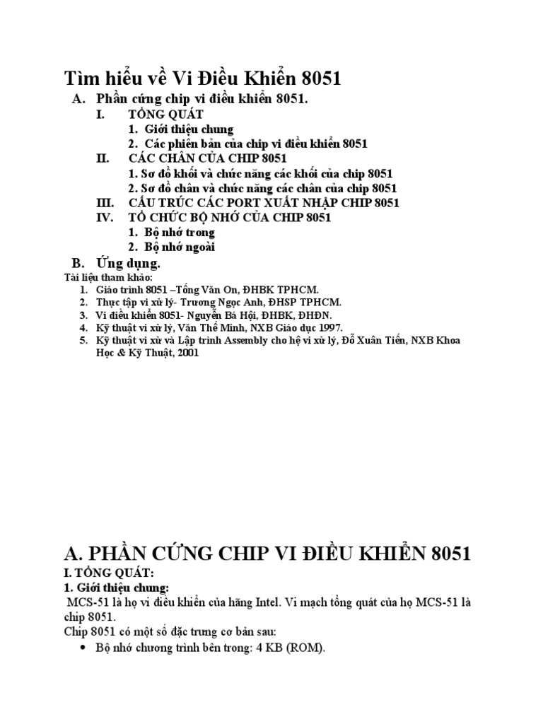 (123doc) Tim Hieu Ve Vi Dieu Khien 8051 | PDF