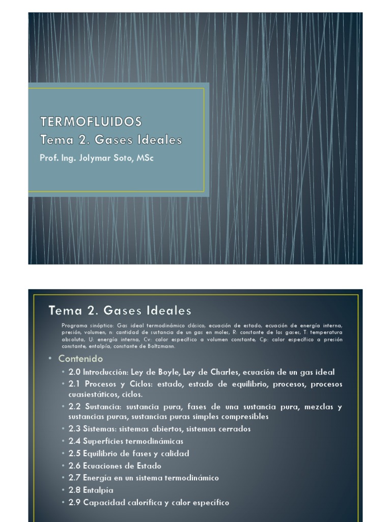 Tema 2 ICM 347 | PDF | Gases | Fase (materia)