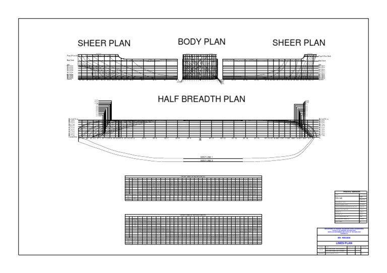 Lines Plan Contoh Gambar | PDF | Ships | Watercraft