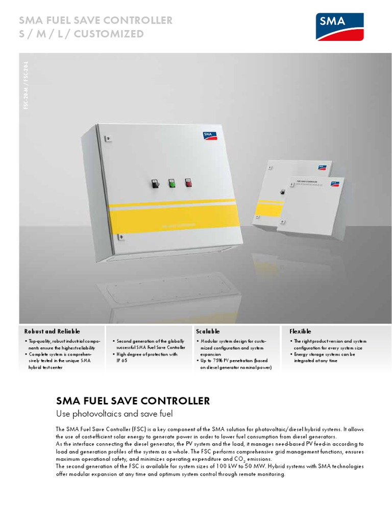 SMA Fuel Save Controller Datos PDF | PDF | Photovoltaics | Photovoltaic ...
