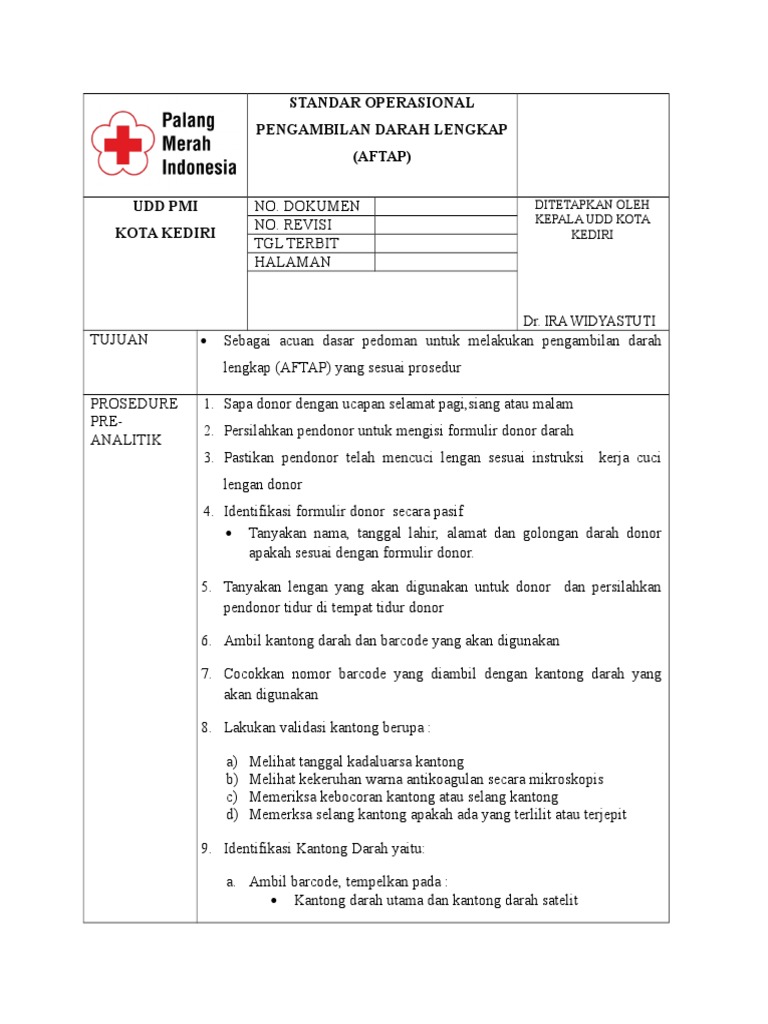 Sop Aftap | PDF