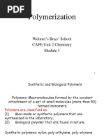 Chemsheets A2 1095 Polymers | PDF | Polymerization | Polymers