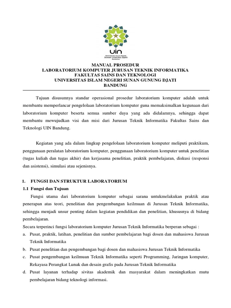 Manual Mutu Dan Prosedur Laboratorium | PDF