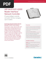 En Genetec HID Global VertX EVO V1000 Specifications Sheet | PDF ...