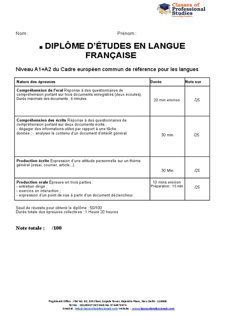 Delf-A1 - For Heena | PDF