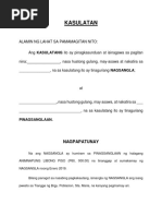 Authorization Letter - Tagalog | PDF