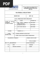 Lab 1 - CES EduPack - Basic Tools For Materials Selection - Note | PDF ...