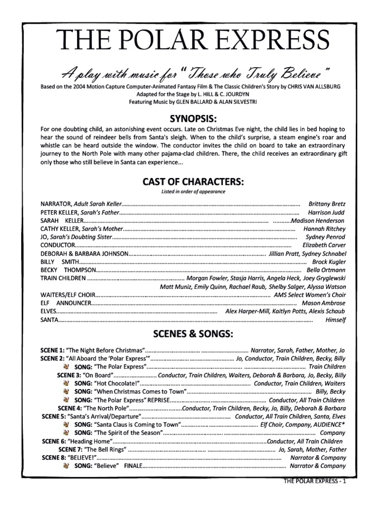 Edoc - Pub - The Polar Express Updated Script | PDF | Santa Claus ...