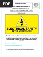 JSA Electrical | PDF | Electrician | Prevention