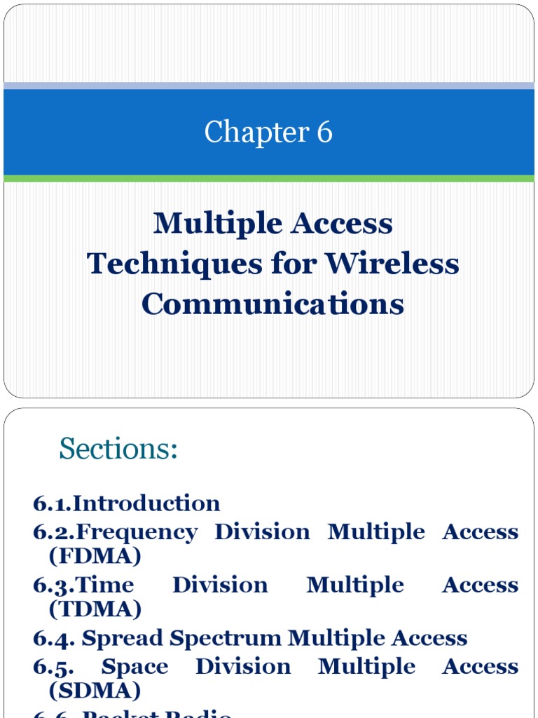 Chapter 6 | PDF | Channel Access Method | Duplex (Telecommunications)