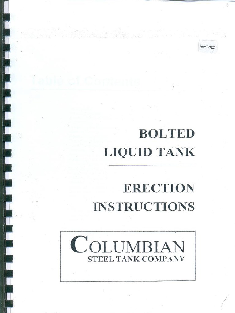 Manual Montaje Bolted Tank PDF | PDF