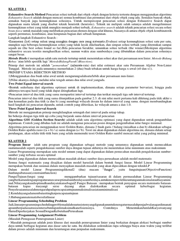 Teori Optimasi Dan Aplikasi | PDF