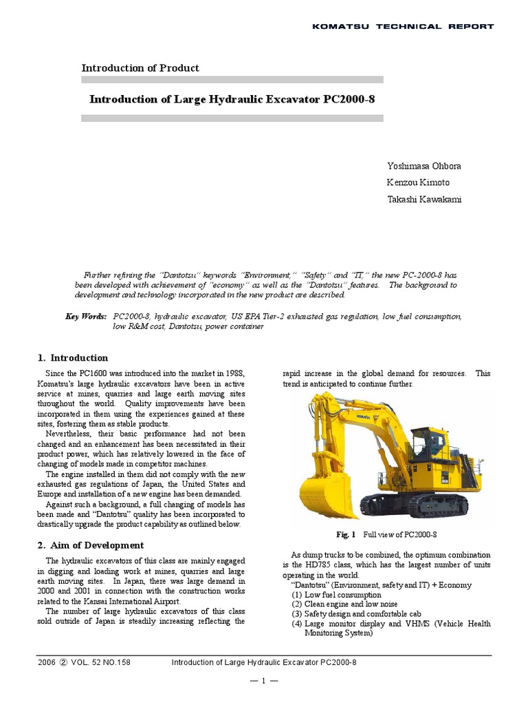 Komatsu PC 2000 | PDF | Fuel Economy In Automobiles | Engines