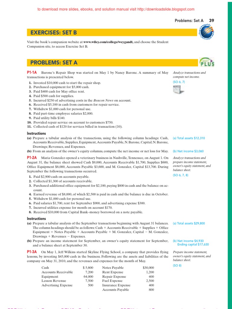 Accounting Problems | PDF | Expense | Balance Sheet