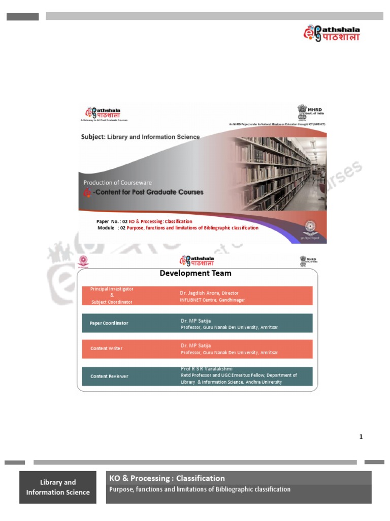 Library Classification PDF | PDF | Libraries | Books