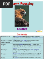 GCSE English Poetry Hawk Roosting | PDF | Poetry