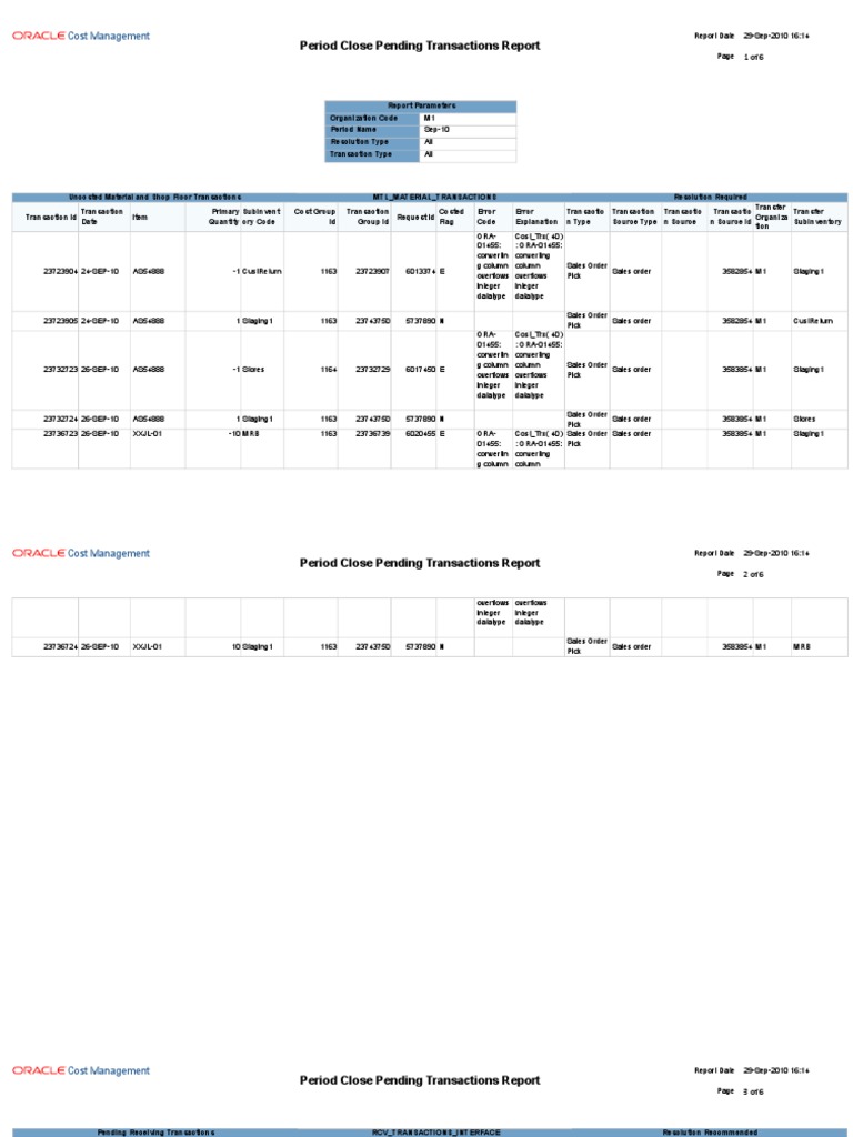 Pending Transactions Summary Report | PDF | Data Type | Integer ...