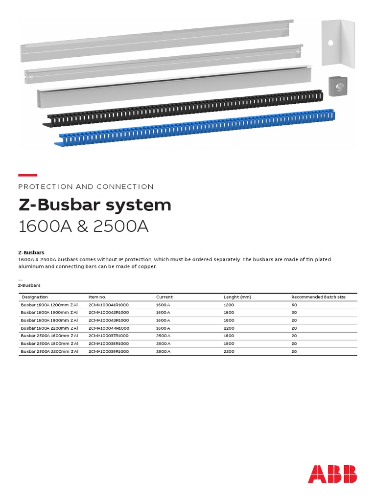 Z-Busbar System - 17-08 - Eng | PDF