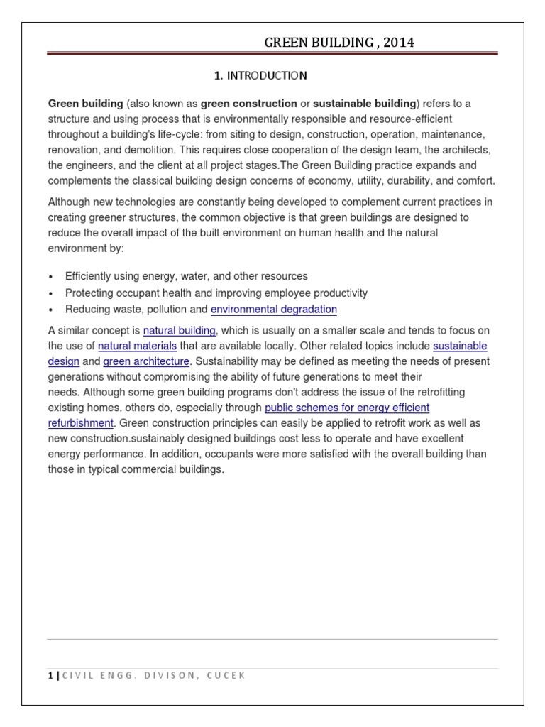 Green Building | Download Free PDF | Green Building | Life Cycle Assessment