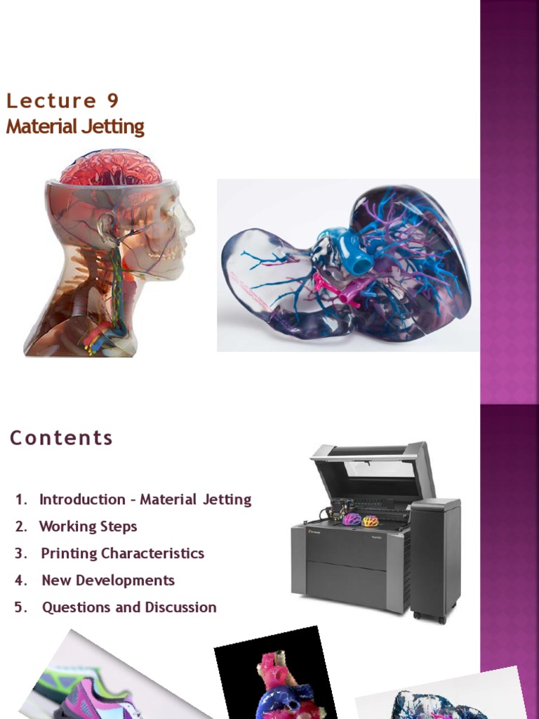 Lecture 9 Material Jetting | PDF | Procedural Knowledge | Business Process