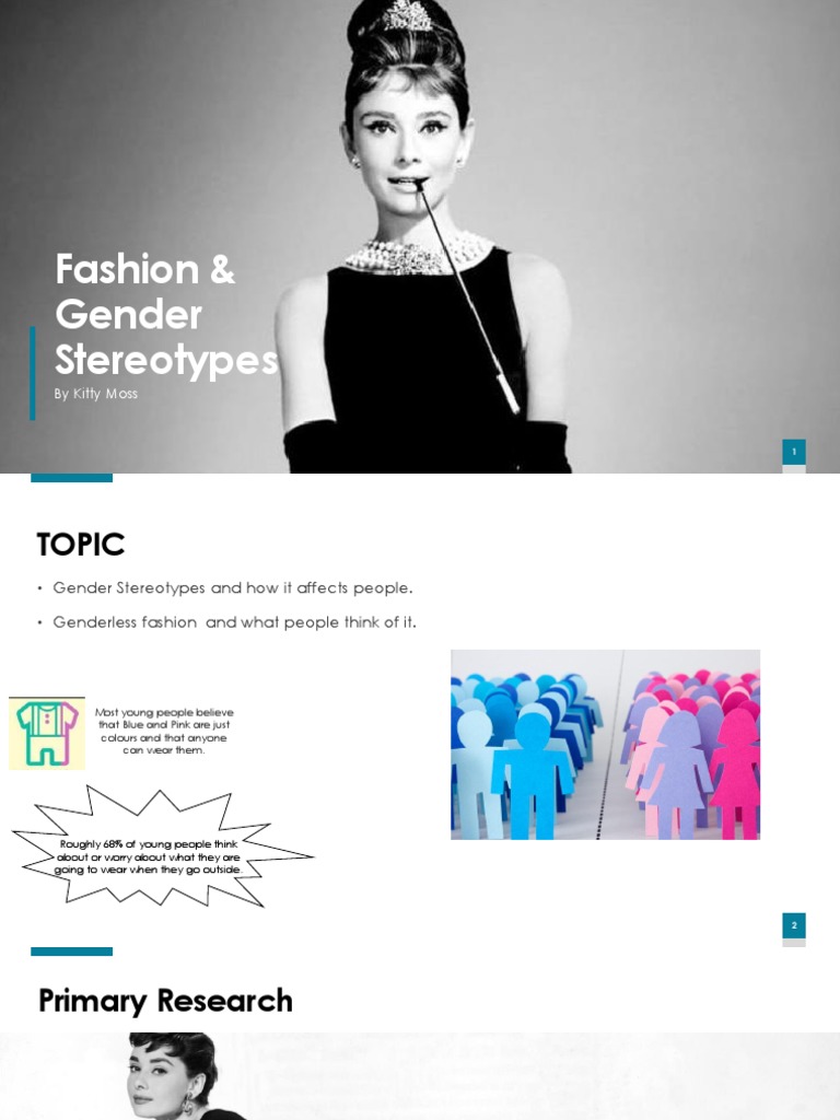 Fashion Gender Stereotypes Powerpoint | PDF