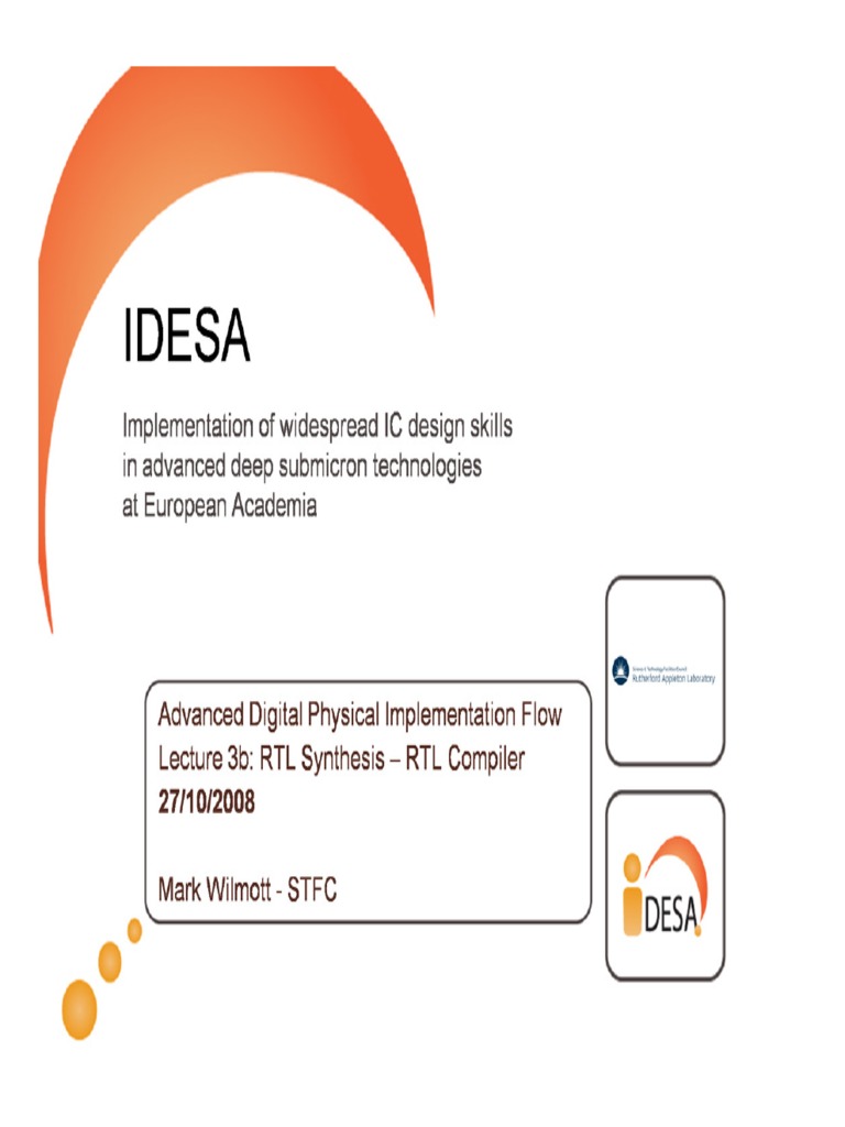 Advanced Digital Physical Implementation Flow PDF | PDF