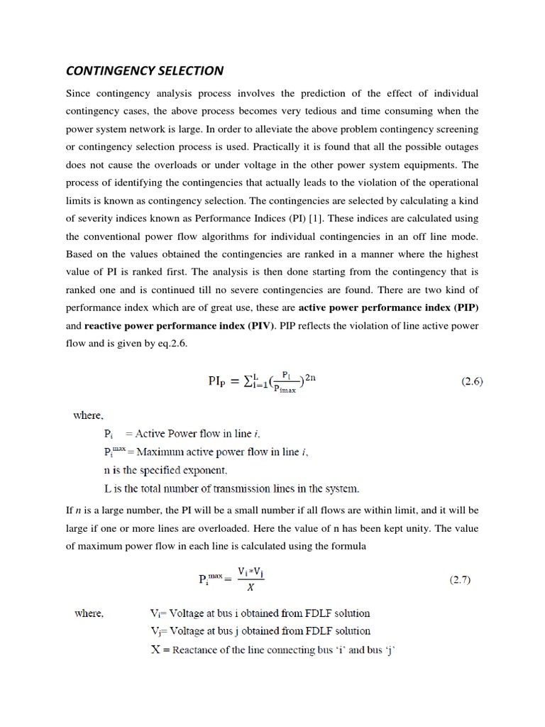 Contingency Selection | PDF | Electromagnetism | Applied Mathematics