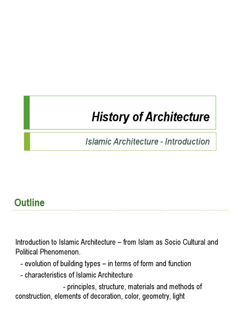 HOA - Islamic Architecture - Unit 1,2,3,4,5 | PDF | Dome ...