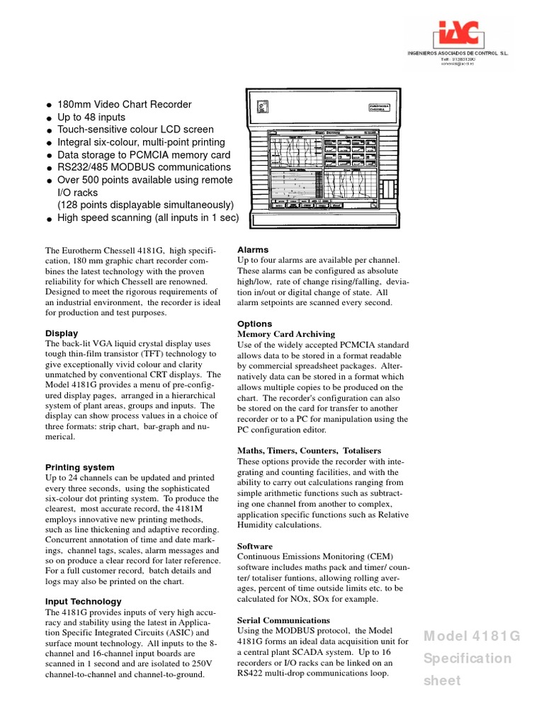 4181G Data Sheet | PDF | Alternating Current | Relay