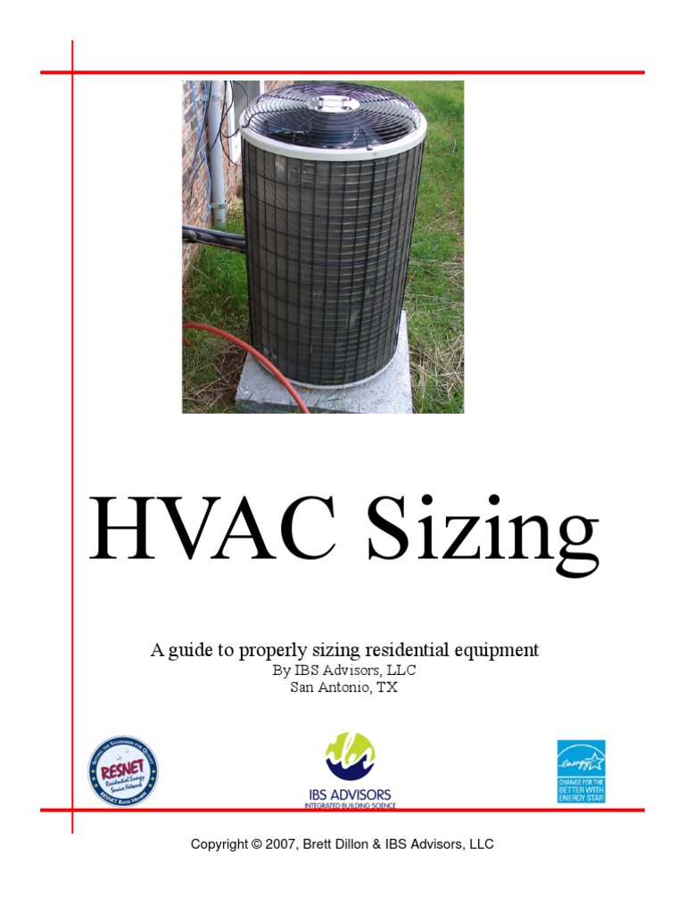Residential HVAC Sizing | PDF | Hvac | Duct (Flow)