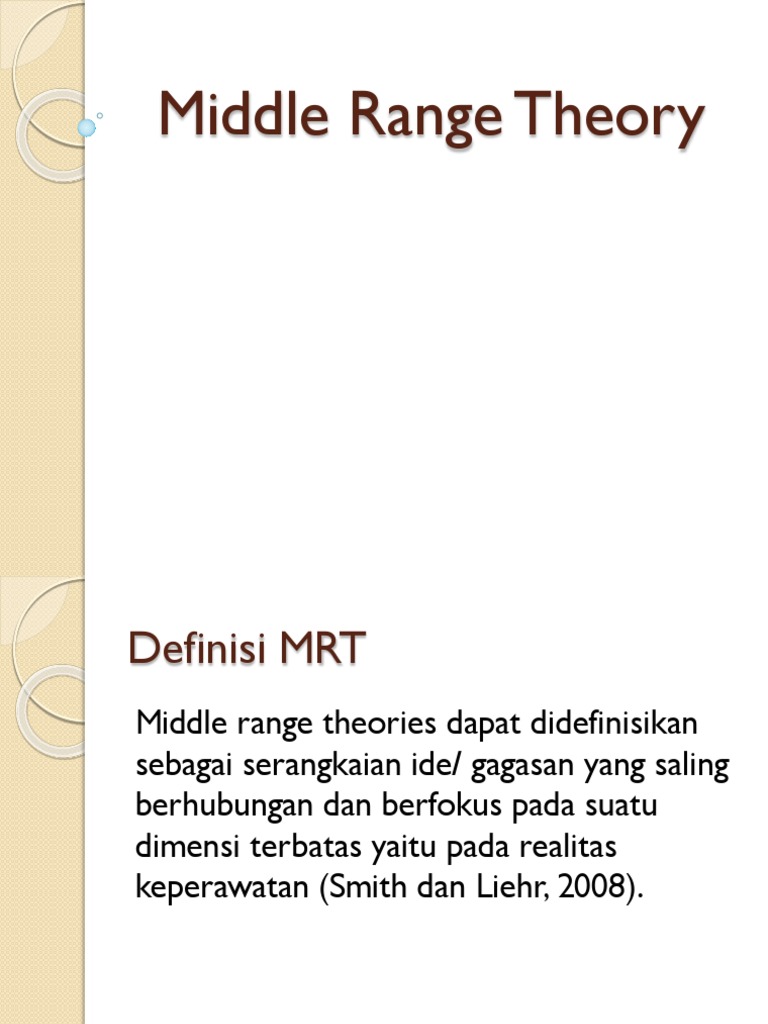 Middle Range Theory untuk Perawat | PDF | Karier & Perkembangan
