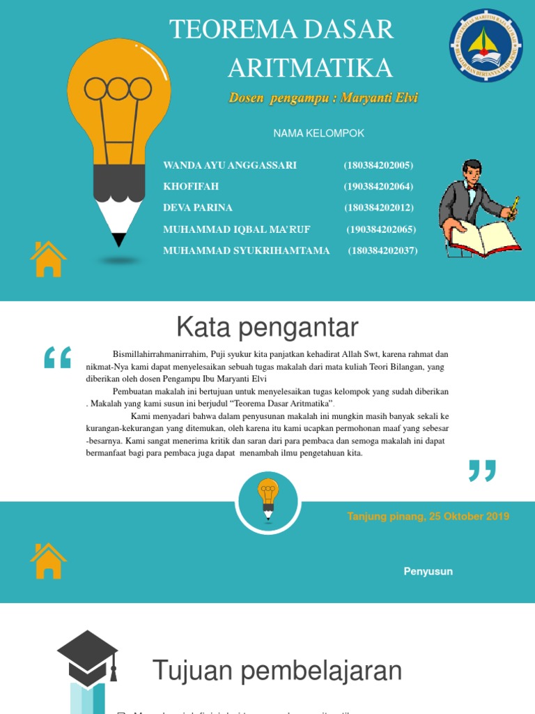 Teorema Dasar Aritmatika | PDF