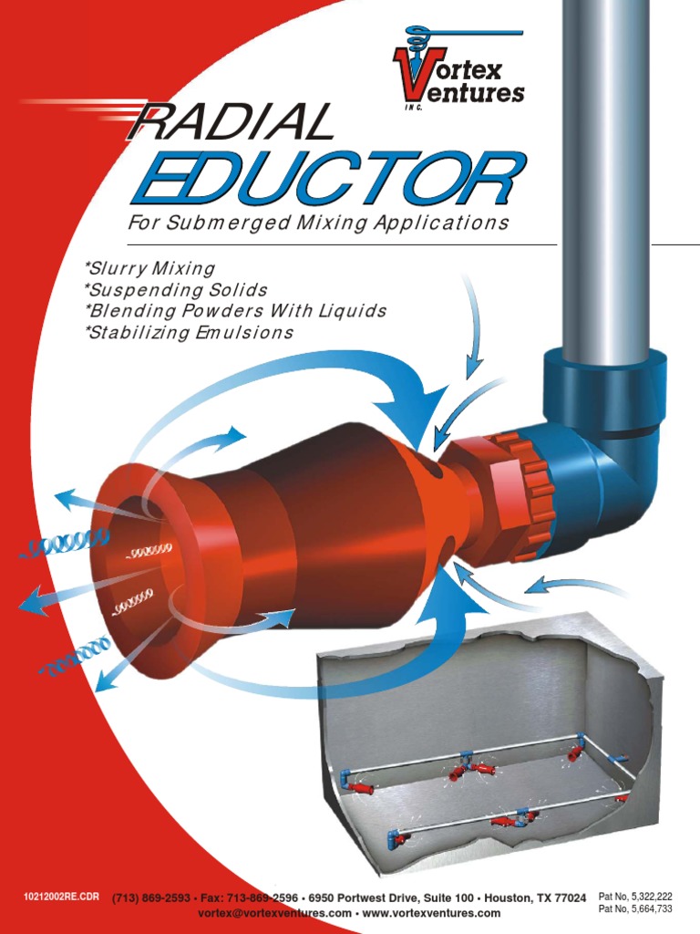 Radial Eductor Vortex | PDF | Nozzle | Flow Measurement