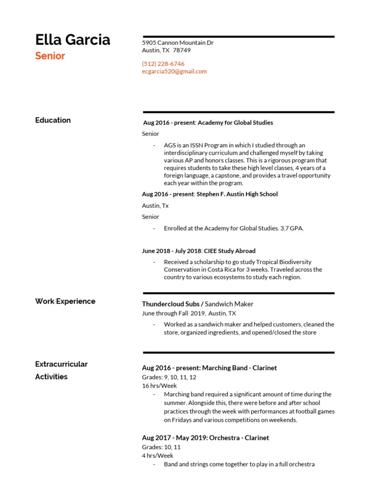 Ella Garcia Resume | PDF | Learning | Entertainment (General)